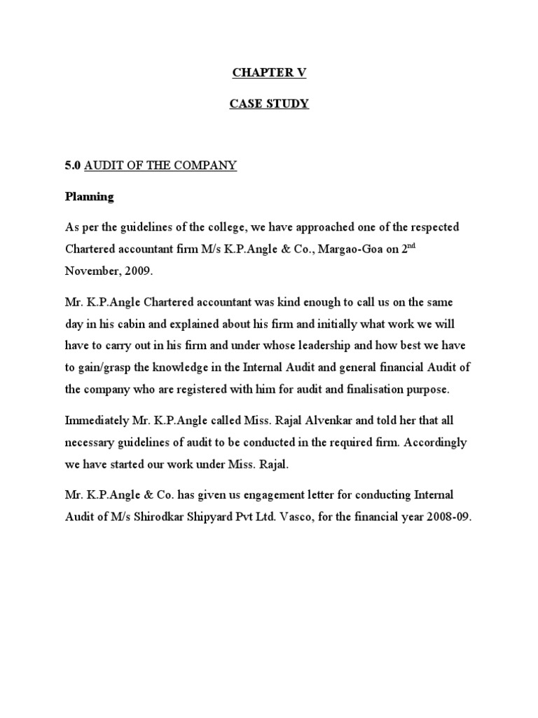 Case Study | PDF | Audit | Economies