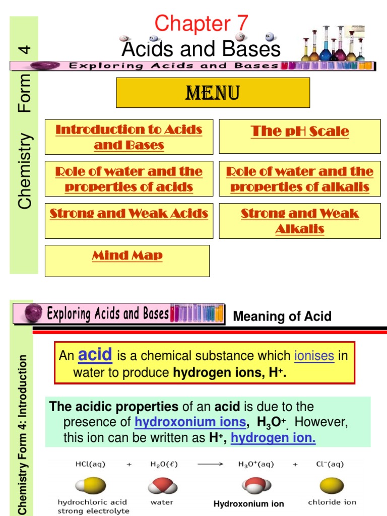 Chemistry Note Form 4 Chapter 7 | PDF | Ph | Hydroxide