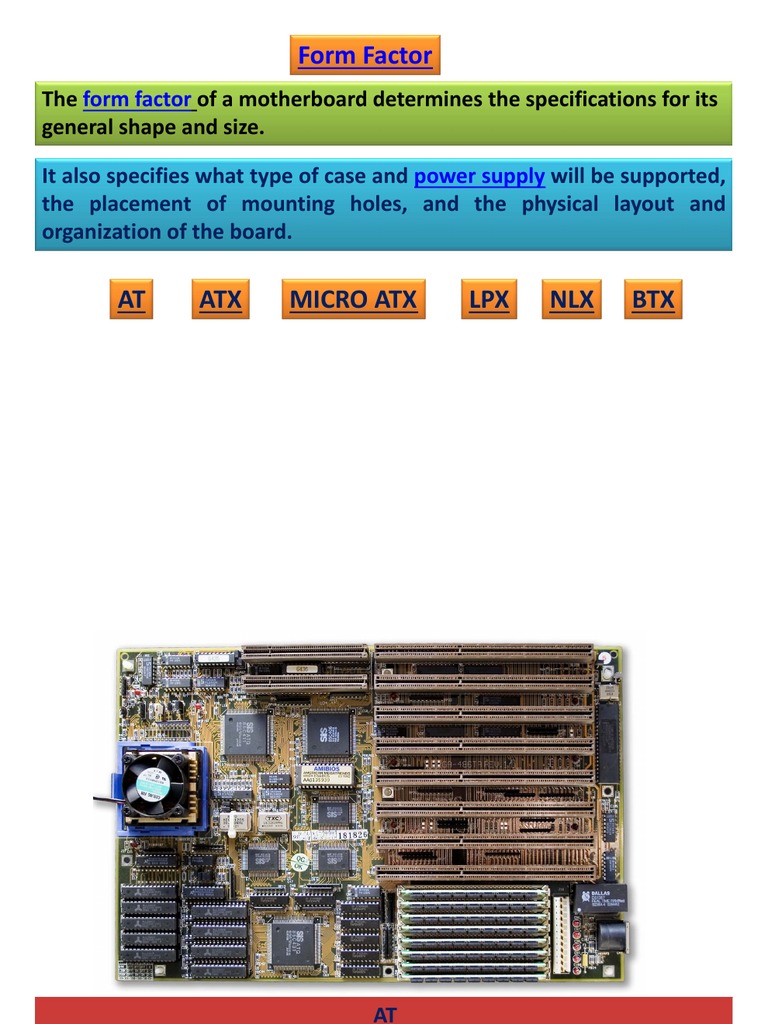 Form Factor: AT ATX Micro Atx LPX NLX BTX | PDF | Cpu Cache | Central ...