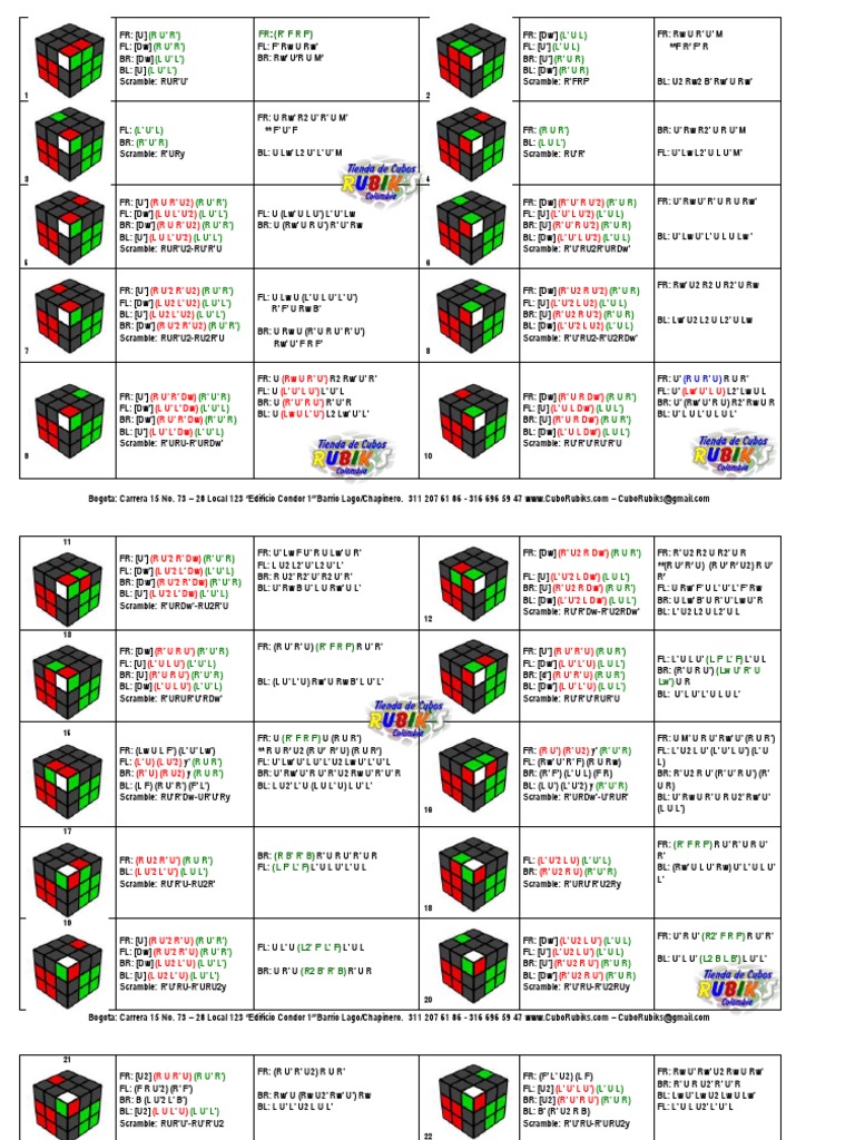 FIRST TWO LAYERS (F2L Rotationless) | PDF