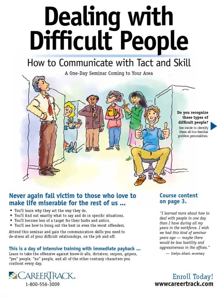 Dealing With Difficult People | PDF | Employment | Learning