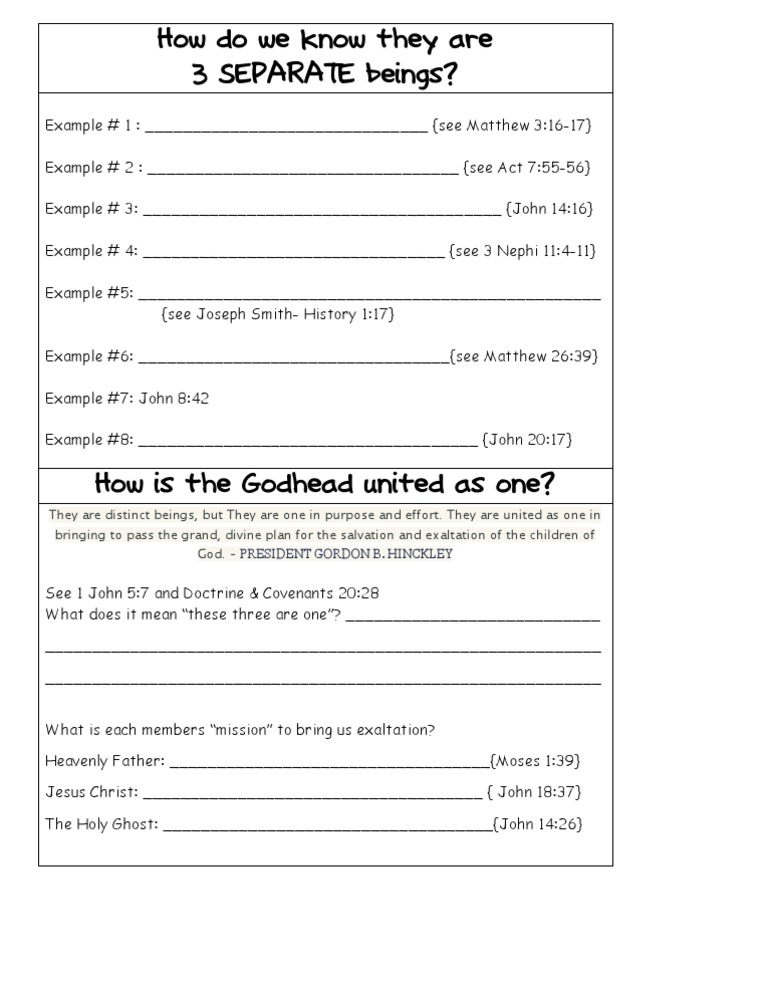 "What Do We Know About The Nature of The Godhead?" p.2 | PDF