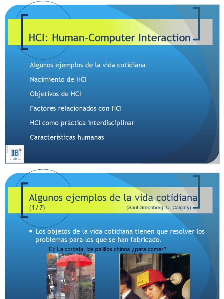 HCI: Human-Computer Interaction | PDF | Percepción visual | Memoria