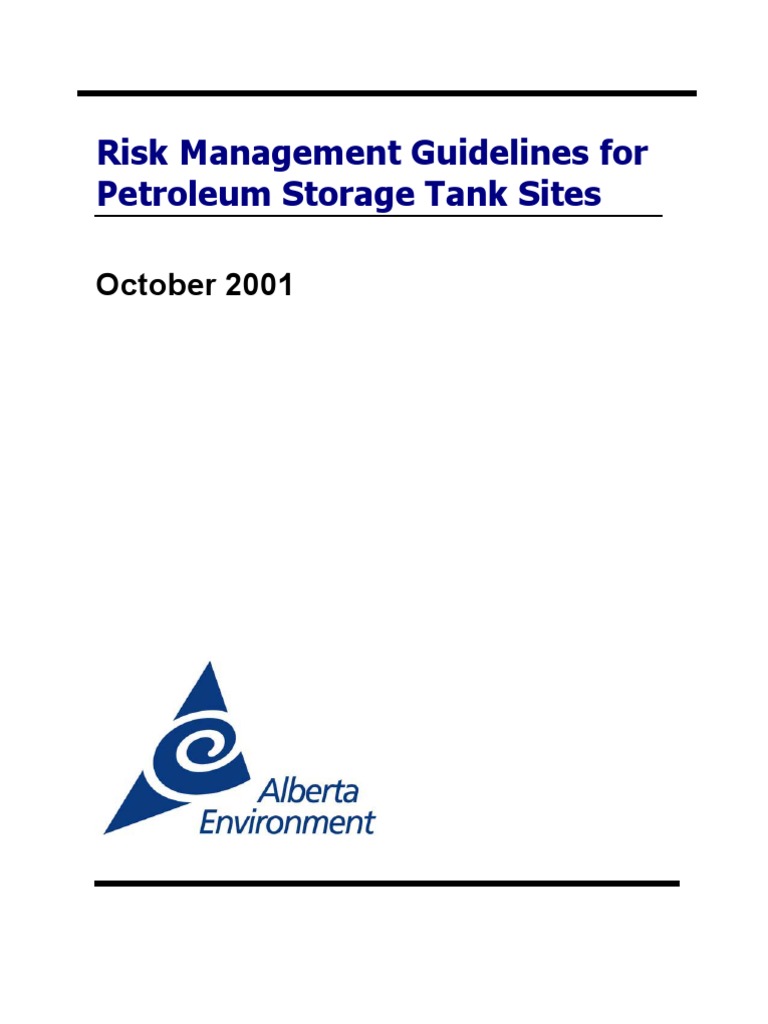 Risk Management For Petroleum Storage Tanks | PDF | Environmental ...