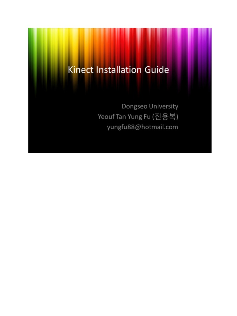 Kinect Installation Guide Pdf Computer File C Programming Language