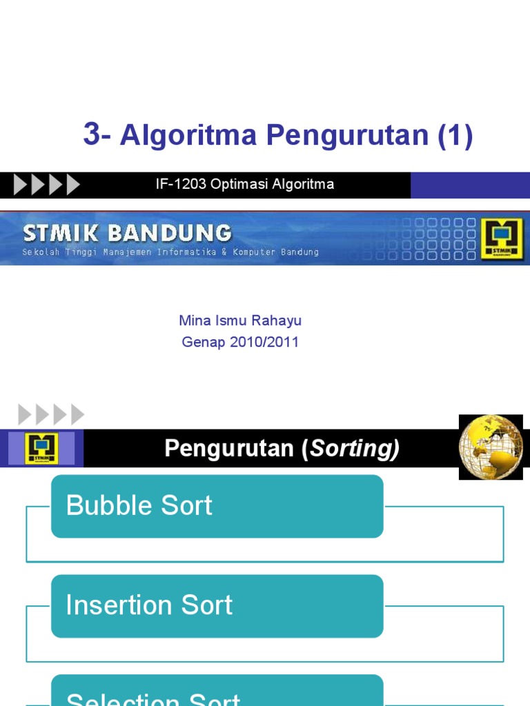 Algoritma Pengurutan | PDF