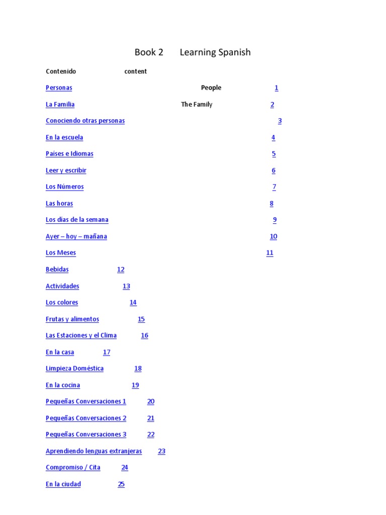 Book 2 Learning Spanish | PDF | Lengua española | Tipología Lingüística