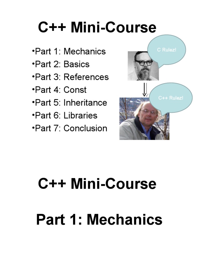 C++ Mini-Course - Best C++ Programing Book | PDF