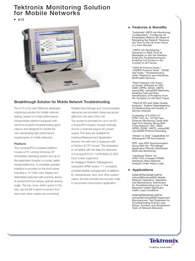 Tektronix Monitoring Solution For Mobile Networks | PDF | General ...