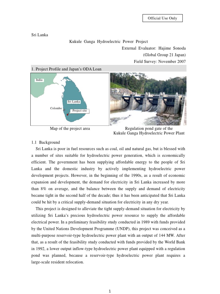 Kukuleganga Hydro Project | PDF | Hydroelectricity | Power Station