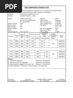 Concrete Cube Test Report Format | PDF