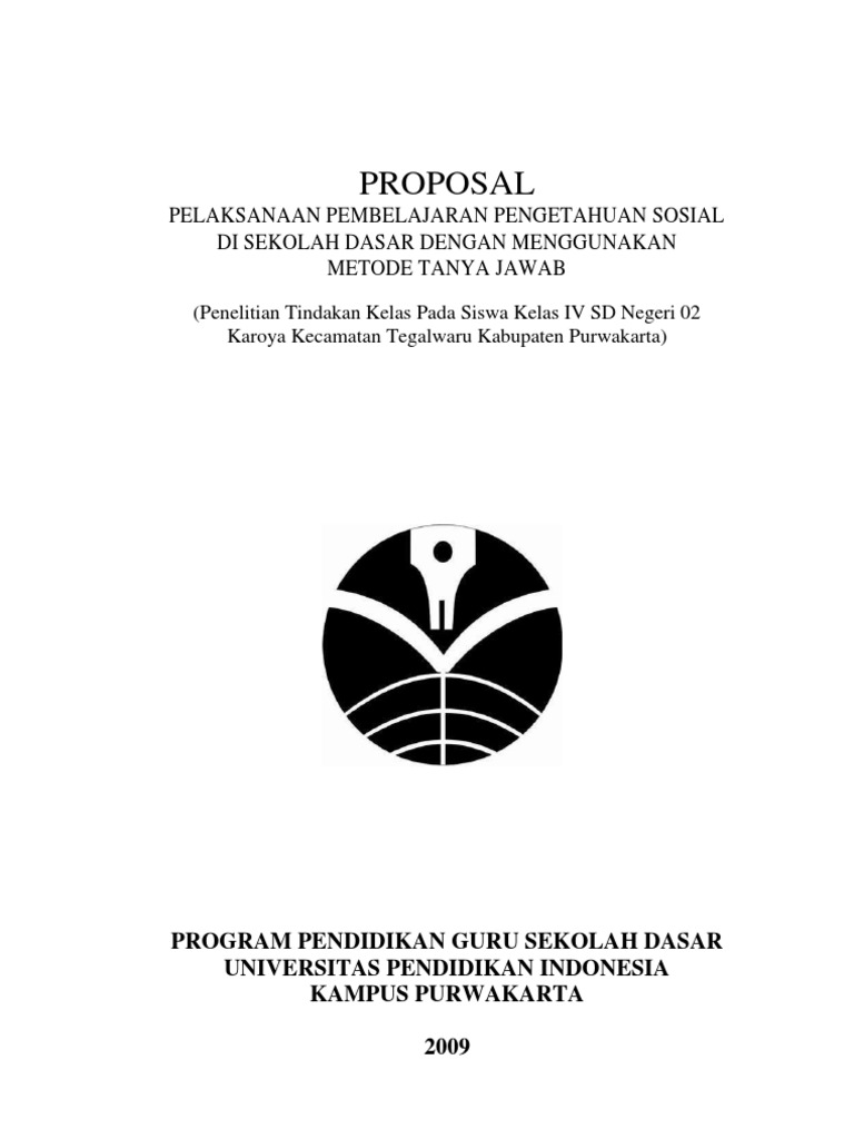 Contoh Proposal IPS SD | PDF