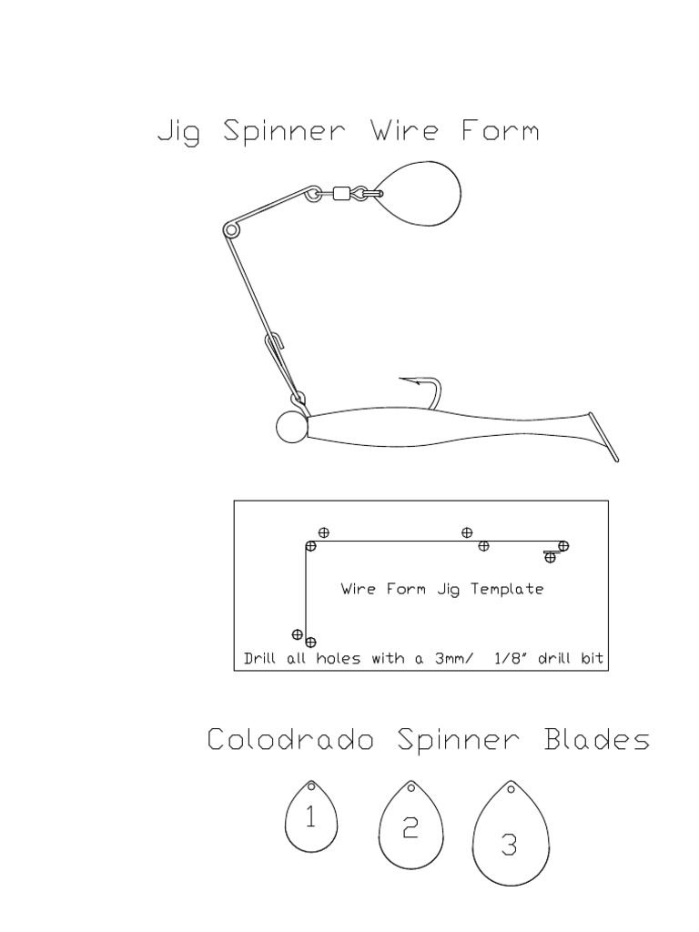 Jig Spinner Template Drawings | PDF