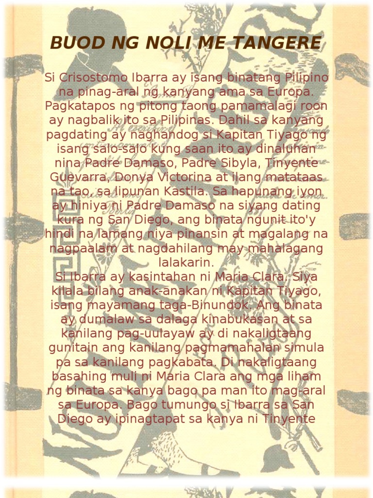 Buod NG Noli Me Tangere | PDF