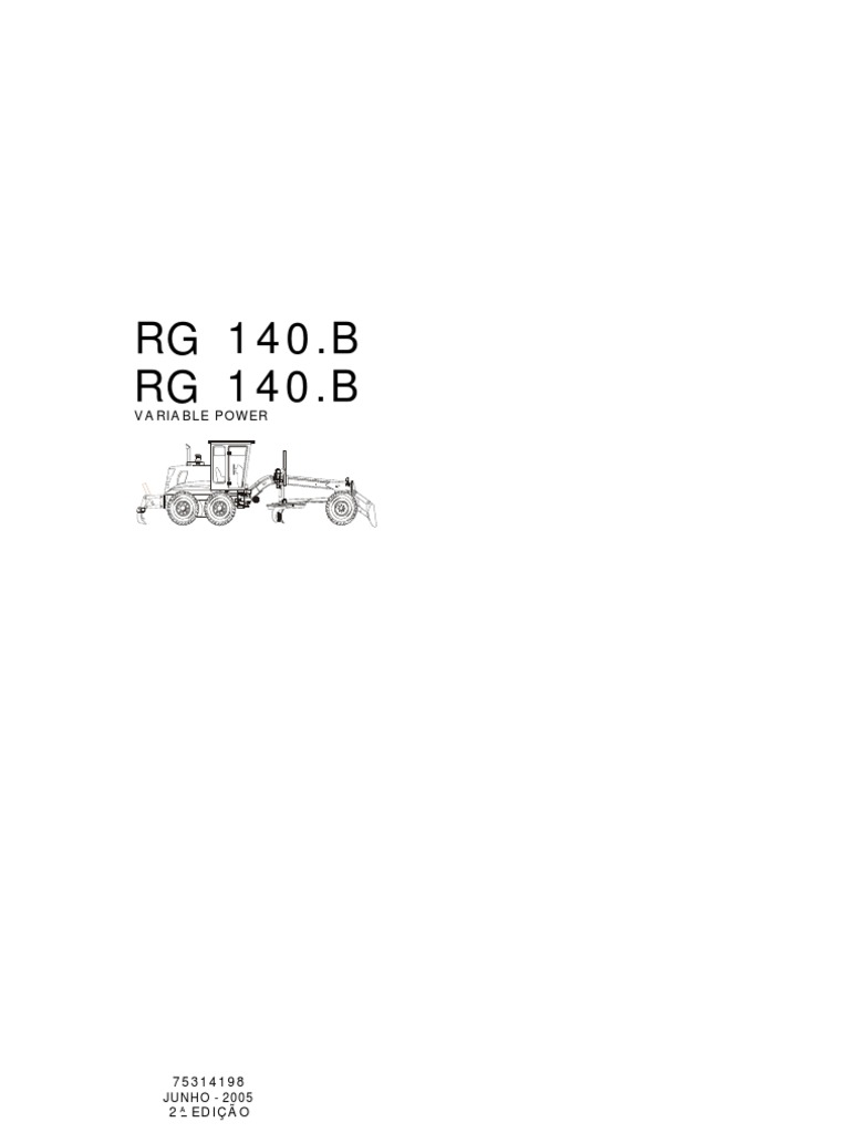Manual de Manutenção e Operação de RG 140 | PDF | Motores | Pneu