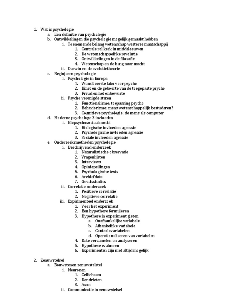 Inhoud Psychologie Marc Brysbaert | PDF