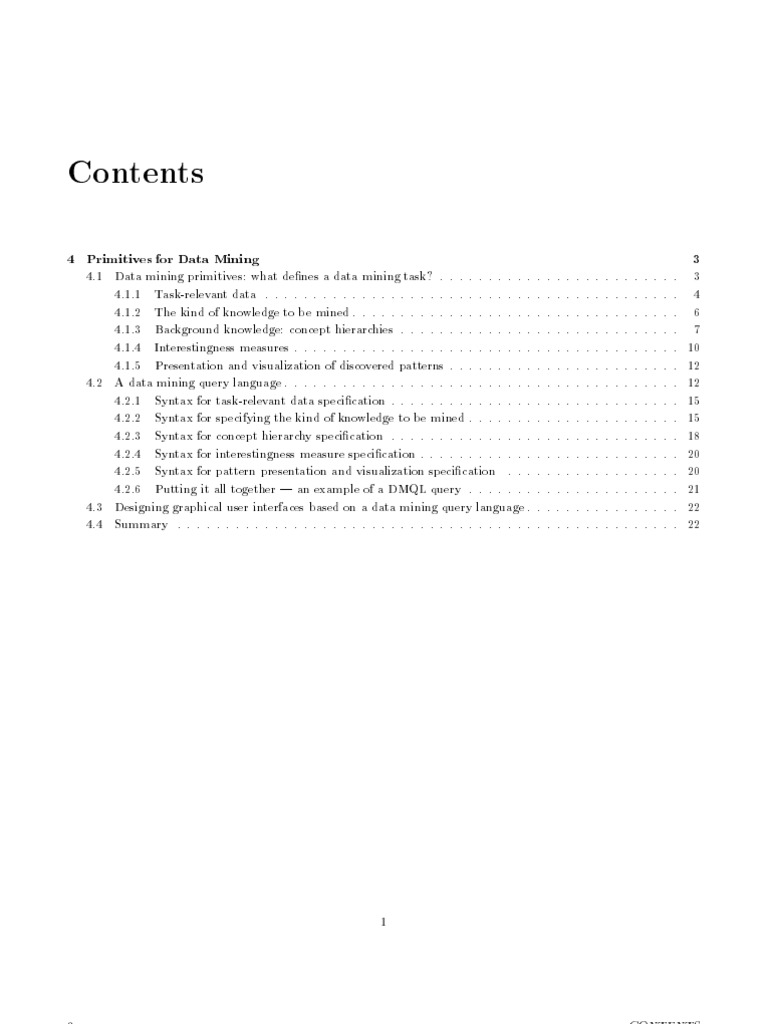 4 Primitives For Data Mining 3 | PDF
