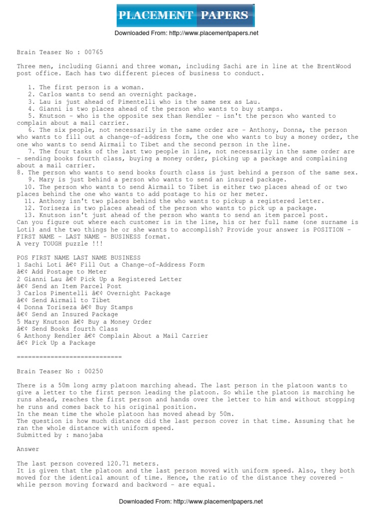 Aptitude | PDF | Pi | Speed