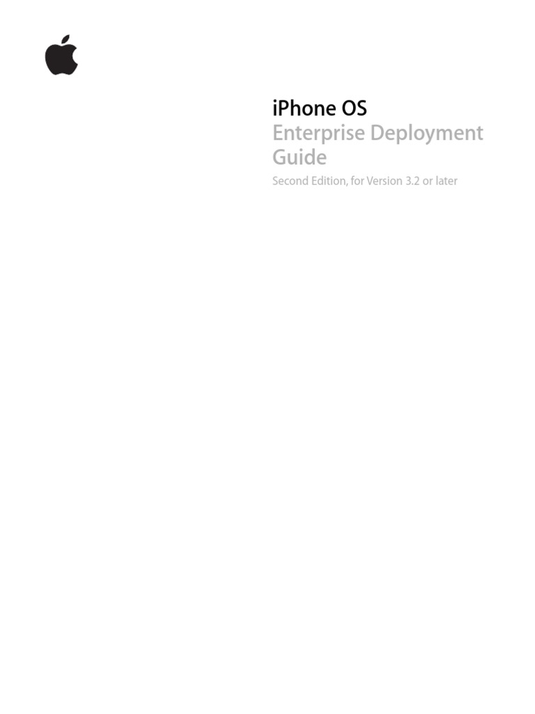Enterprise Deployment Guide IOS | PDF | I Tunes | Microsoft Exchange Server