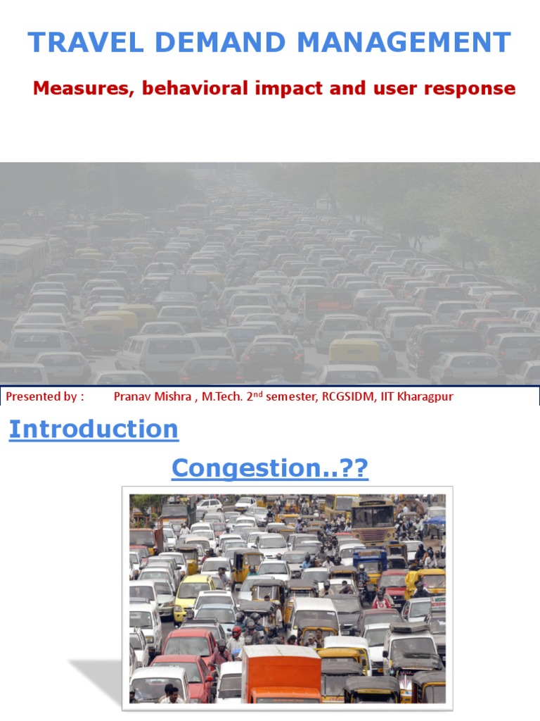Travel Demand Management | PDF | Traffic Congestion | Transport