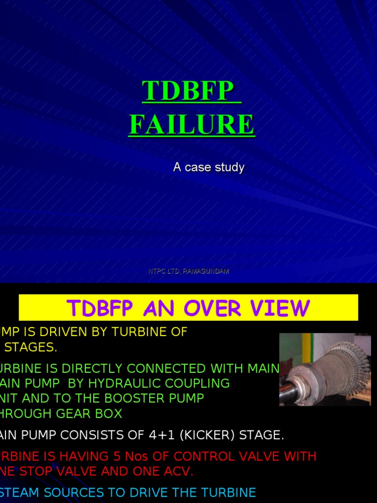 Case Study On BFP Mod. | PDF | Turbine | Pump