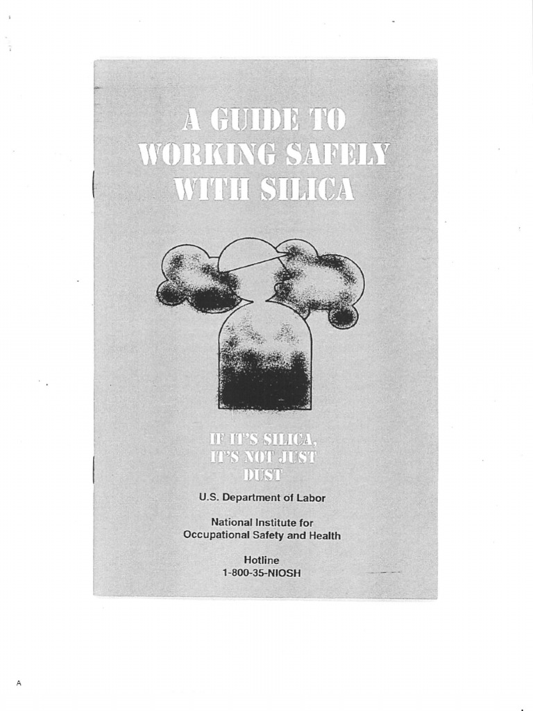 A Guide To Working Safely With Silica | PDF | Occupational Safety And ...