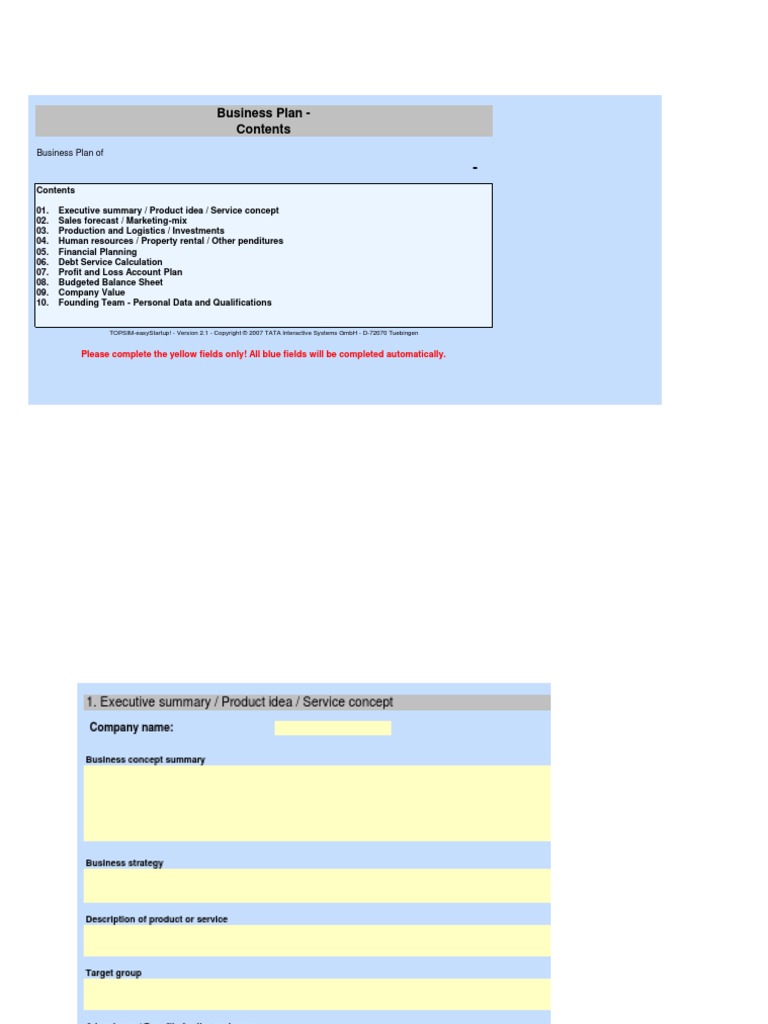 Business Plan Example | PDF | Cost Of Goods Sold | Financial Economics