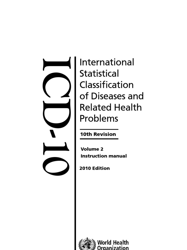 ICD 10-2010 | International Statistical Classification Of Diseases And ...