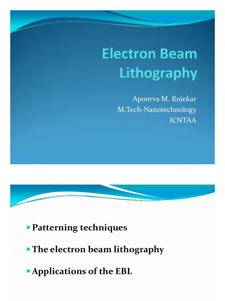Electron Beam Lithography | PDF | Photolithography | Electron