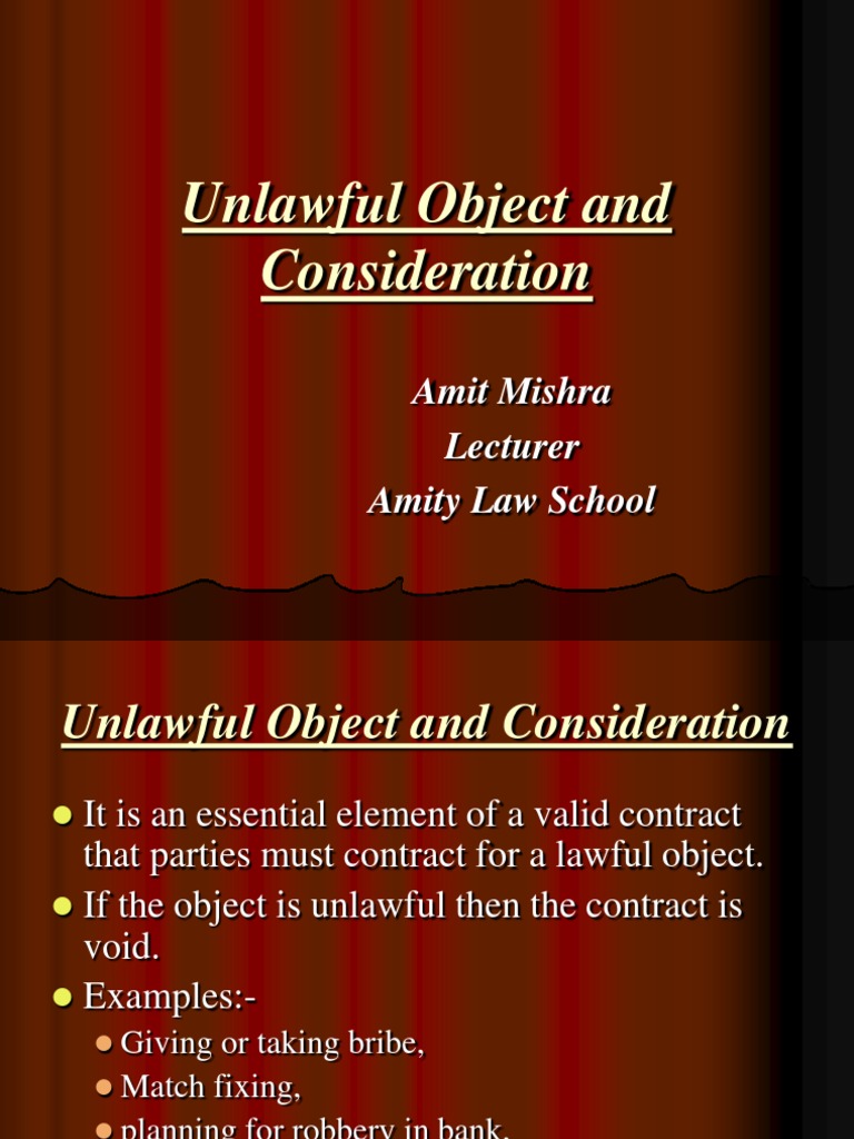 95d41unlawful Object and Consideration | PDF | Public Policy Doctrine ...