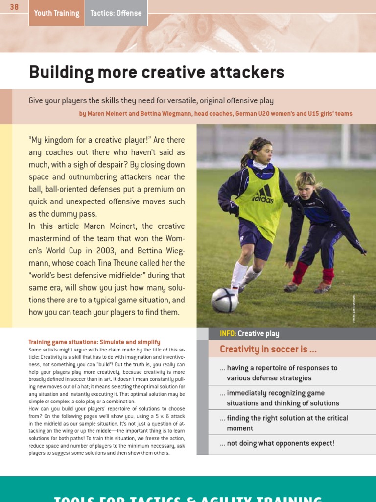 Building More Creative Attackers: Creativity in Soccer Is .. | Download ...