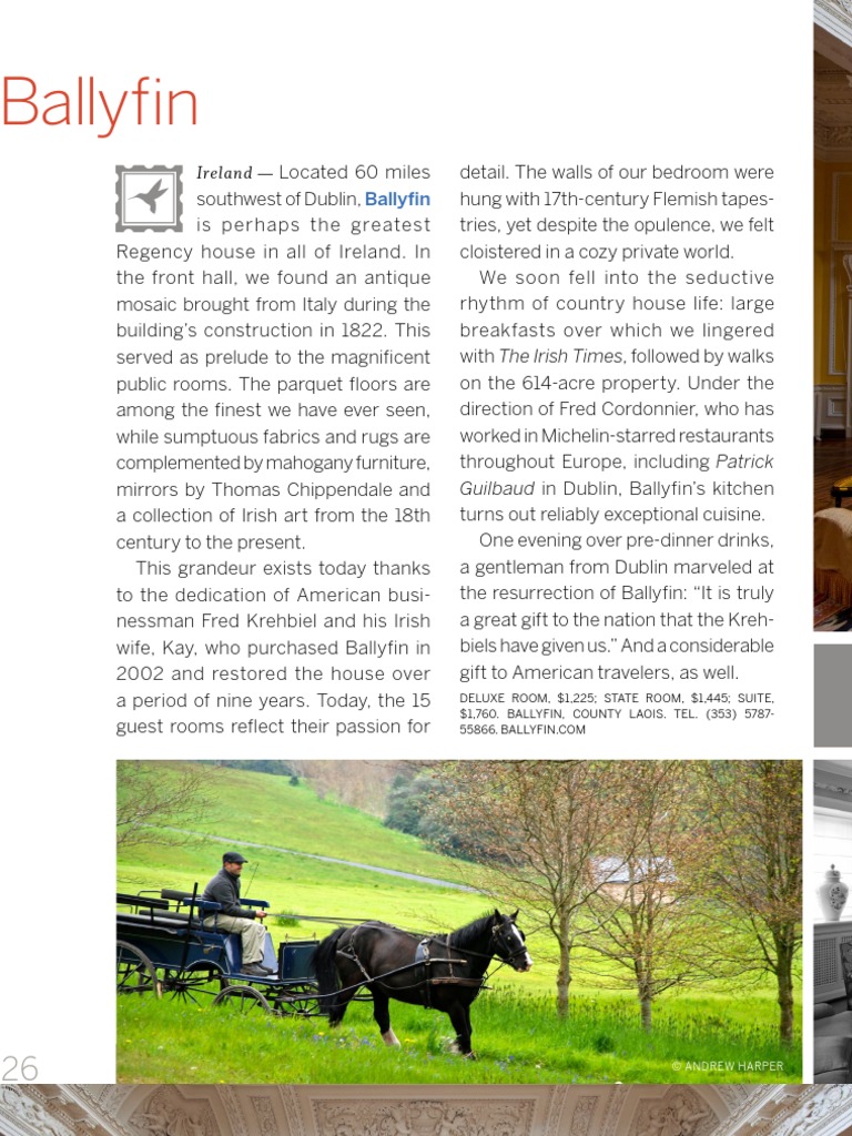 Ballyfin: Ireland - Located 60 Miles | PDF
