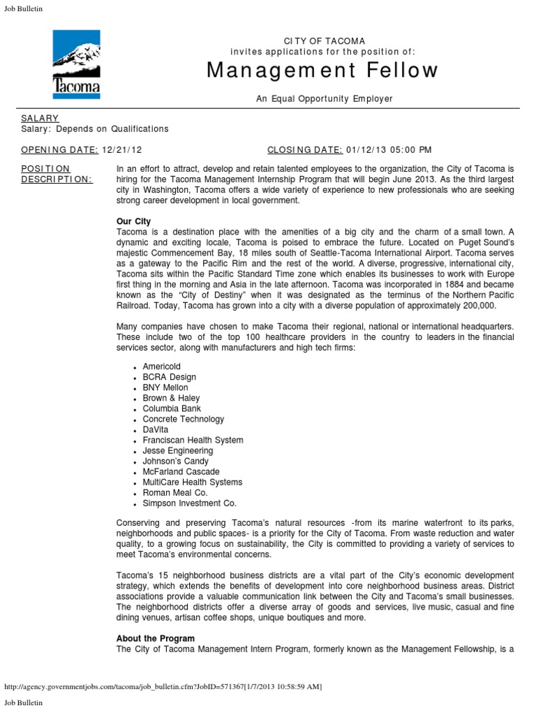 Management Fellow | PDF
