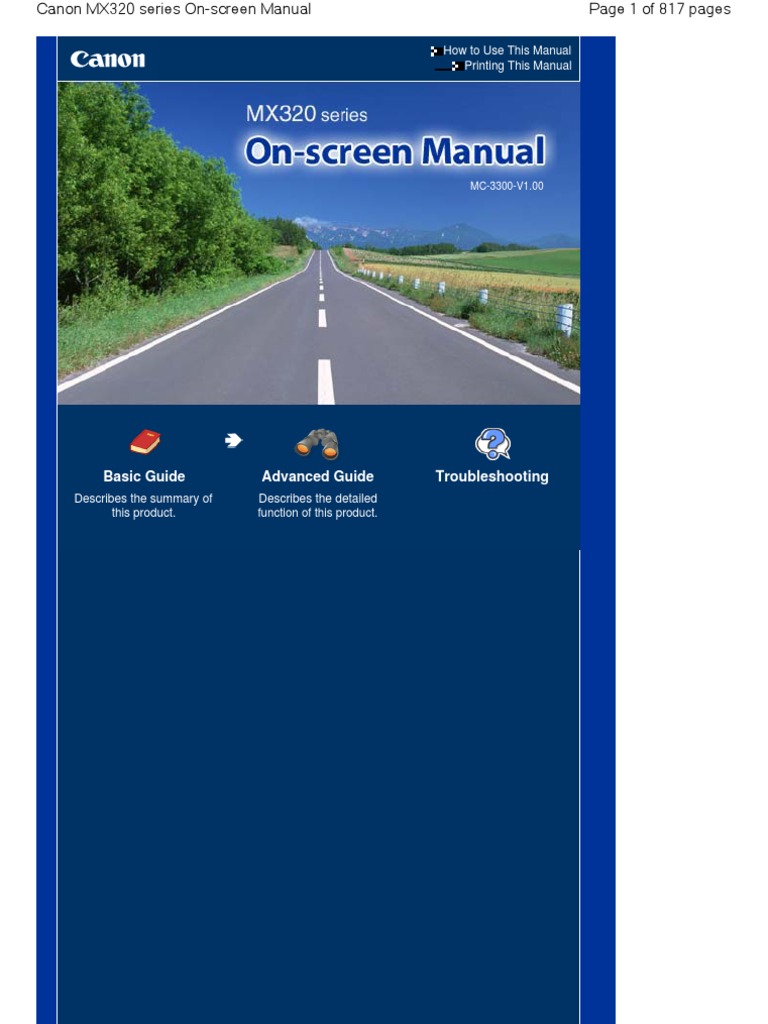 Canon MX 320 Manual | PDF | Digital Subscriber Line | Fax