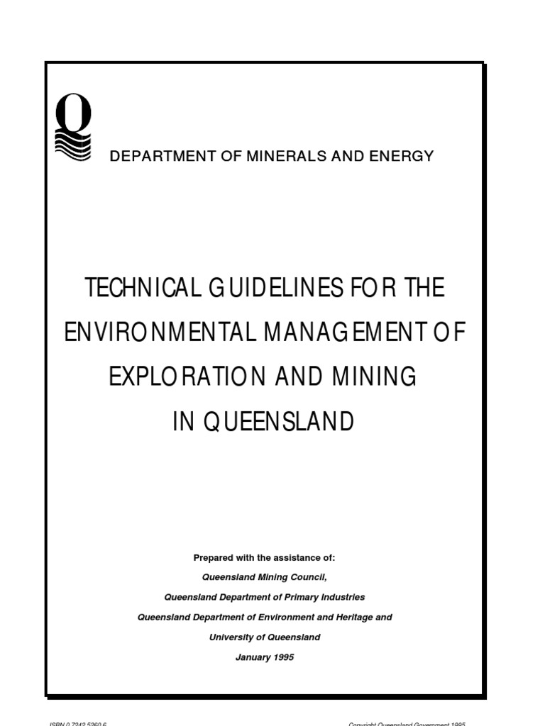 Tech Guidelines Env Management Mining A | PDF | Environmental Resource ...