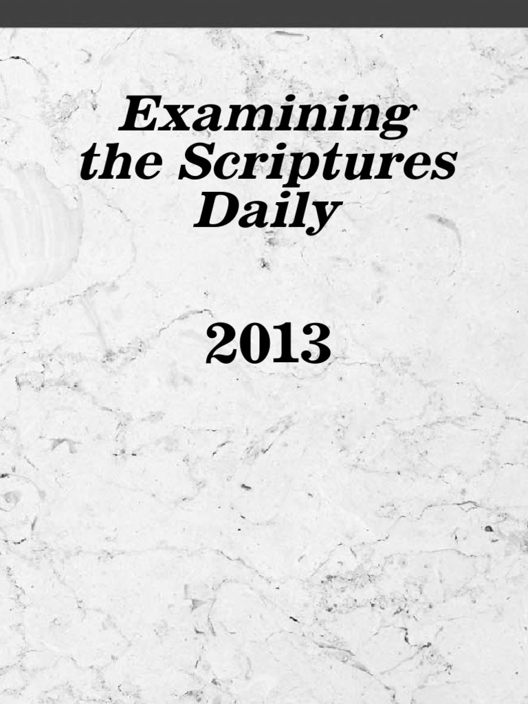 Examining The Scriptures Es13 - E | PDF | Joshua | Jesus