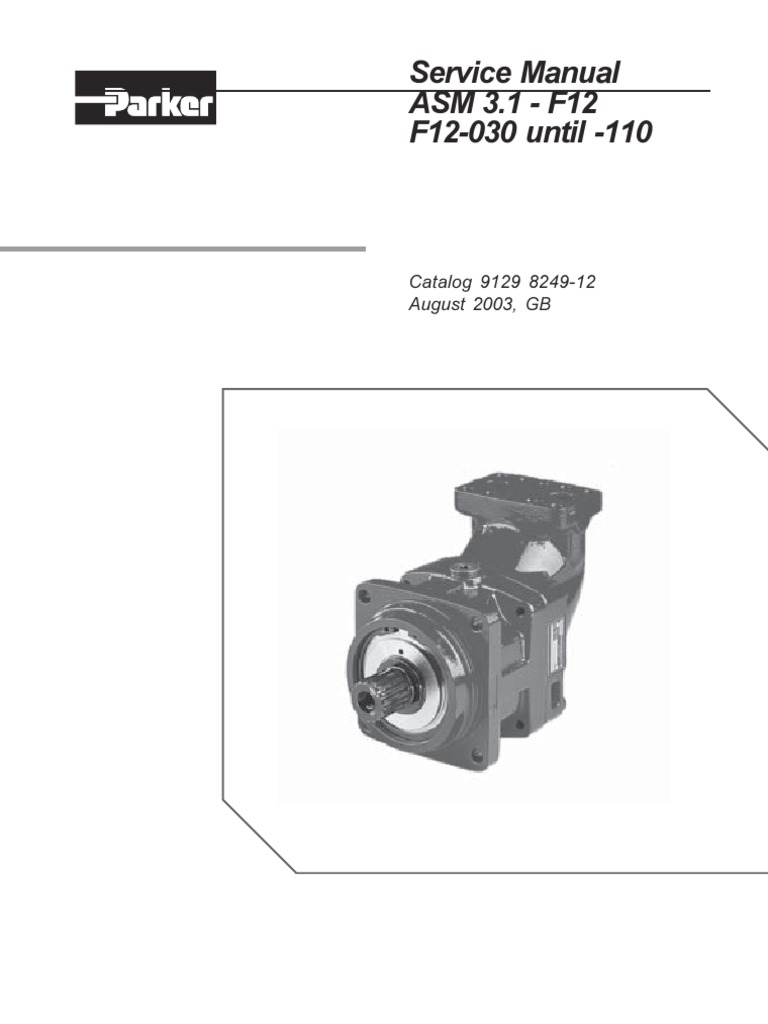 Parker F12 | PDF | Pump | Machines