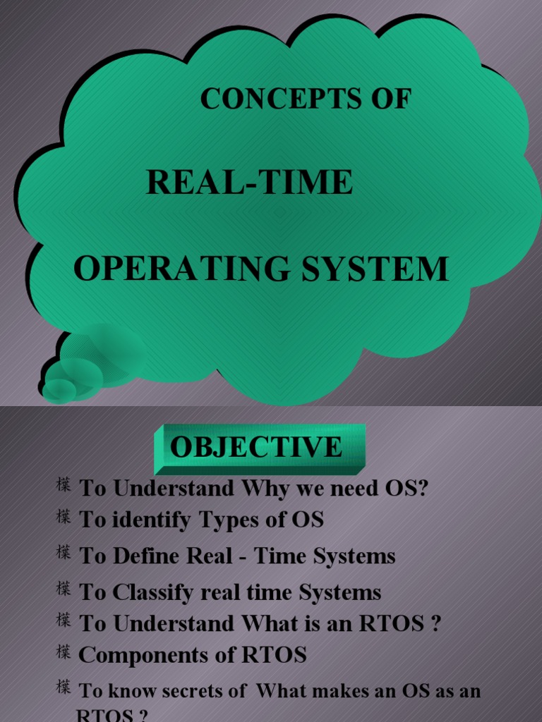 Rtos Concepts Pdf Operating System Real Time Computing