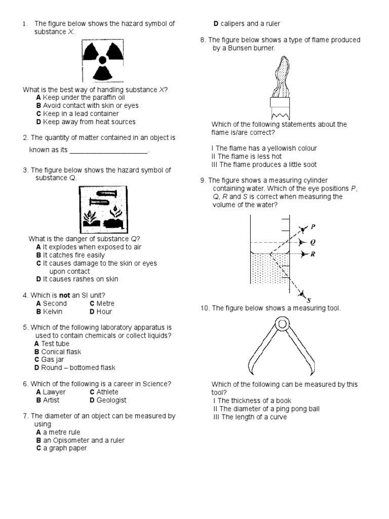 Form 1 Science | PDF | Pendulum | Laboratories