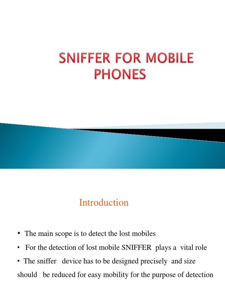 Sniffer | PDF | Mobile Phones | Digital Technology