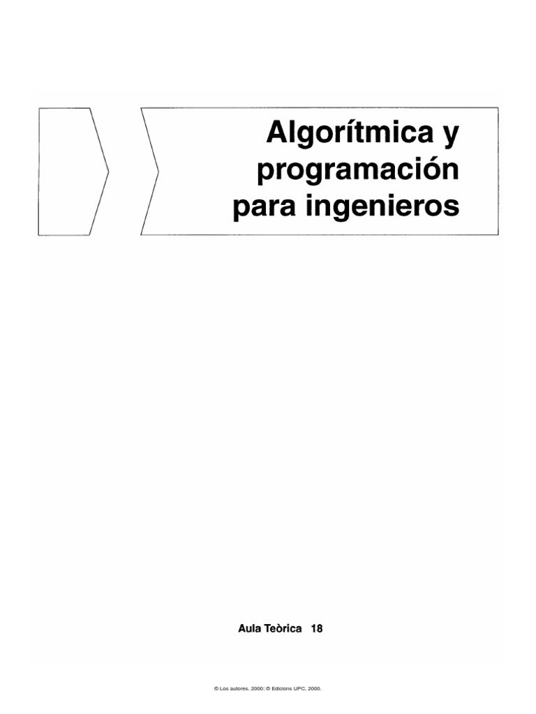 Algoritmia y Programacion | PDF