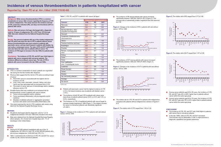 Epidem Stein 4 | PDF | Cancer | Epidemiology