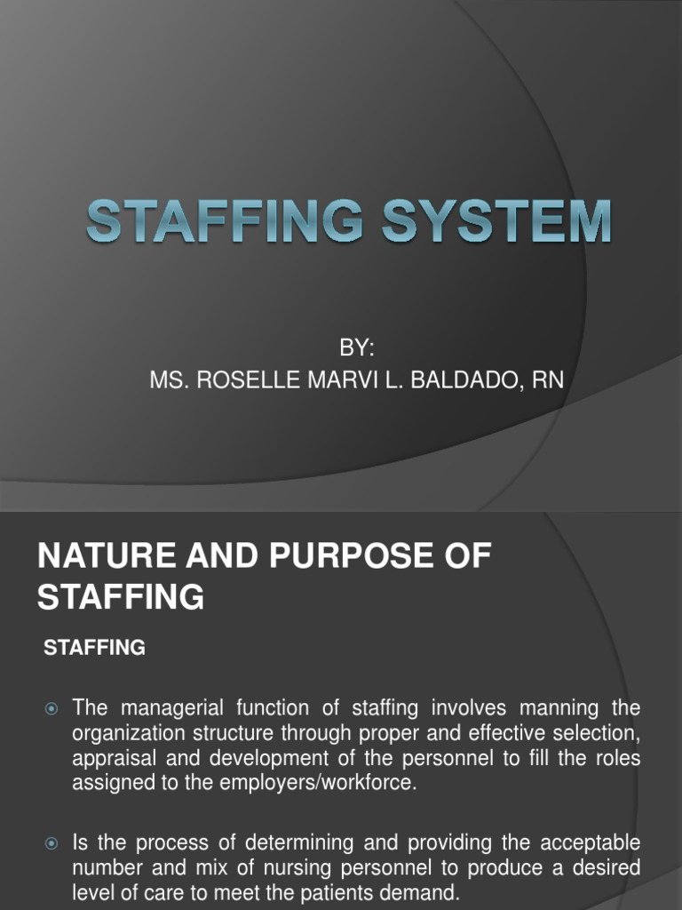 Staffing System | PDF