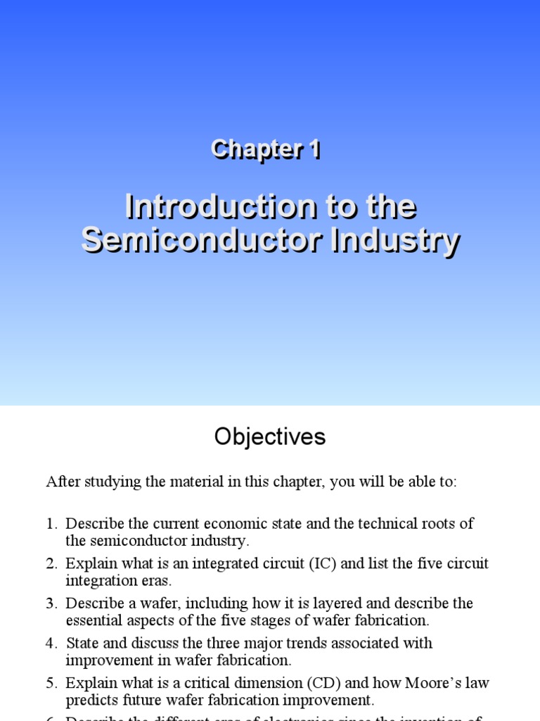 01 Introduction | PDF | Semiconductor Device Fabrication | Integrated ...
