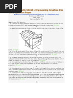 Engineering Graphics Question Papers 2011-2012 | PDF | Triangle | Rectangle