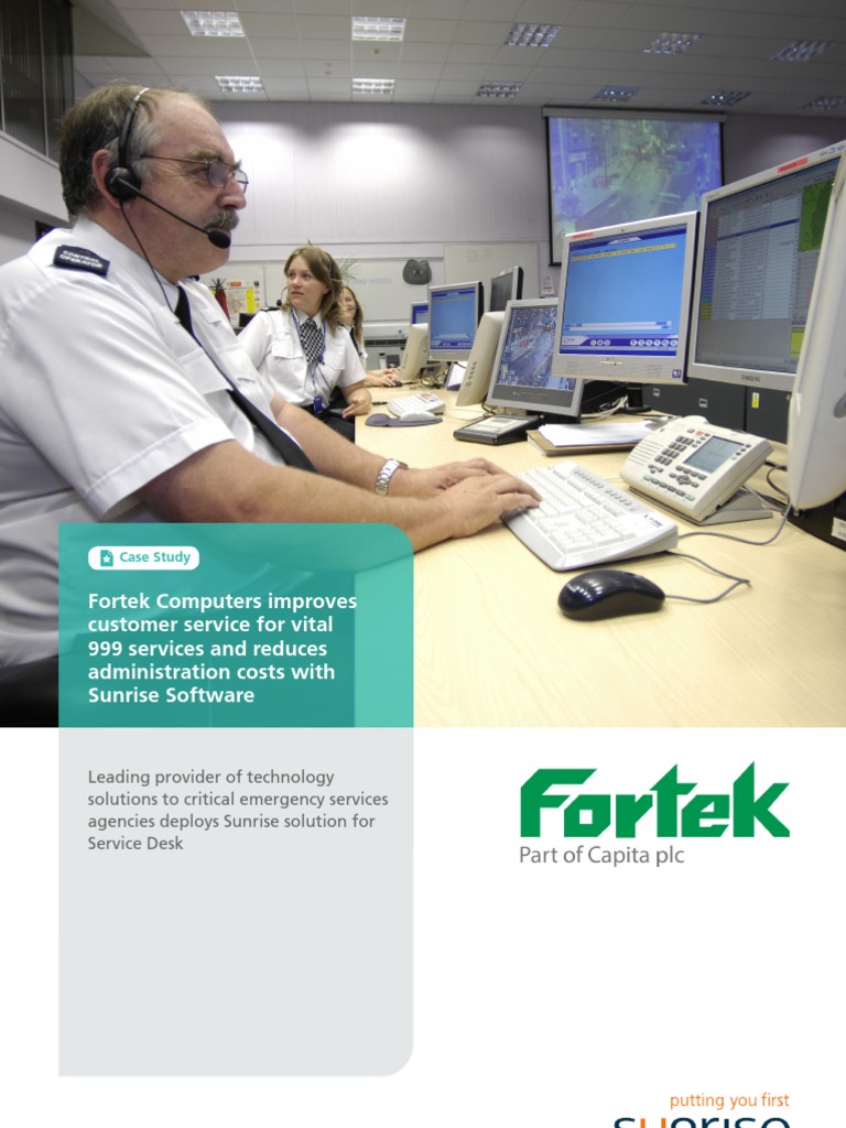 Sunrise Software Fortek Case Study | PDF | Itil | Business