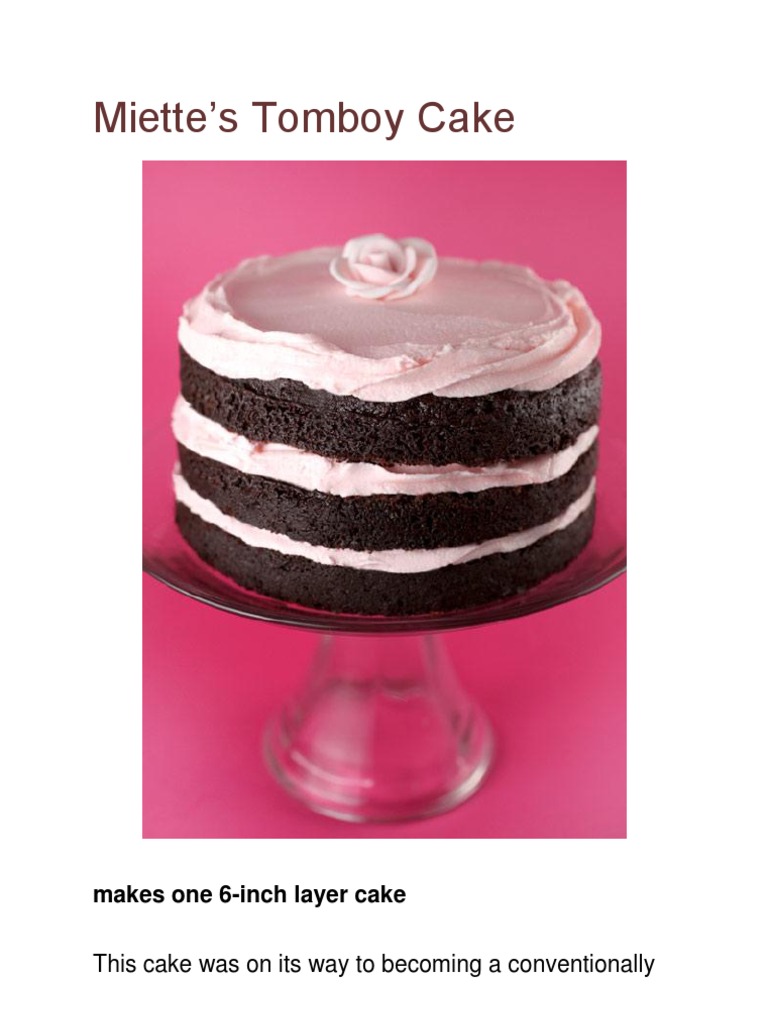 Miette Tomboy Cake | PDF | Chocolate | Foods