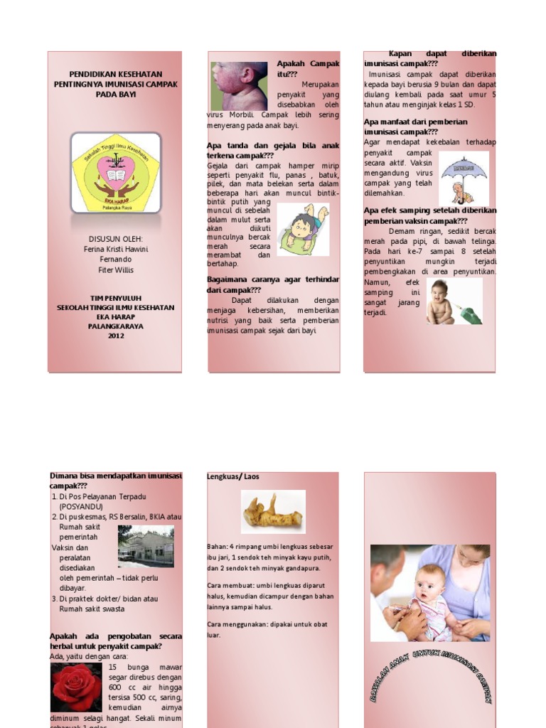 Leaflet Campak | PDF