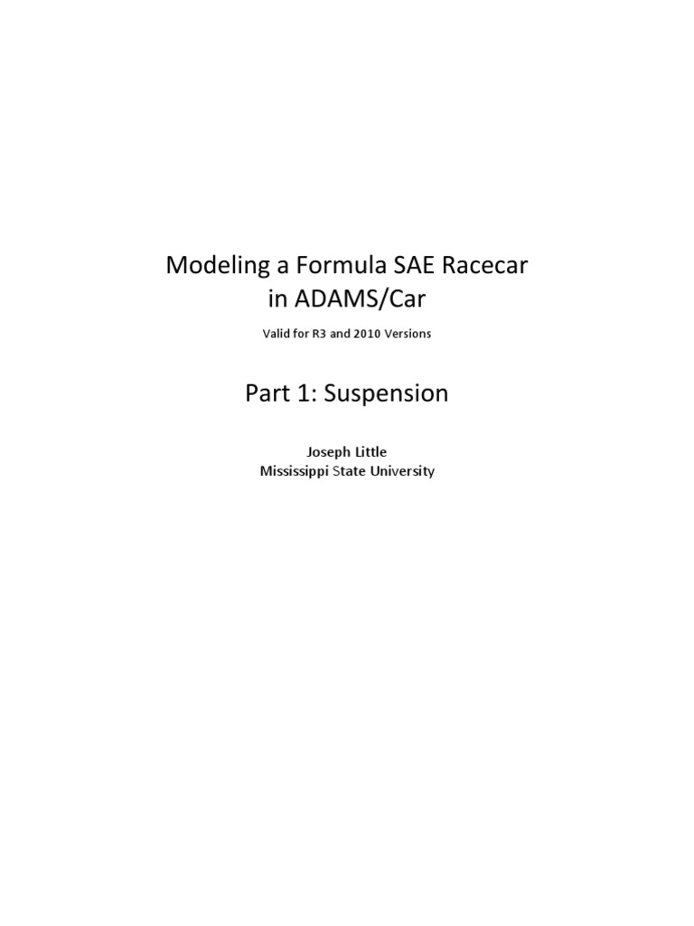 Fsae Tutorial | PDF