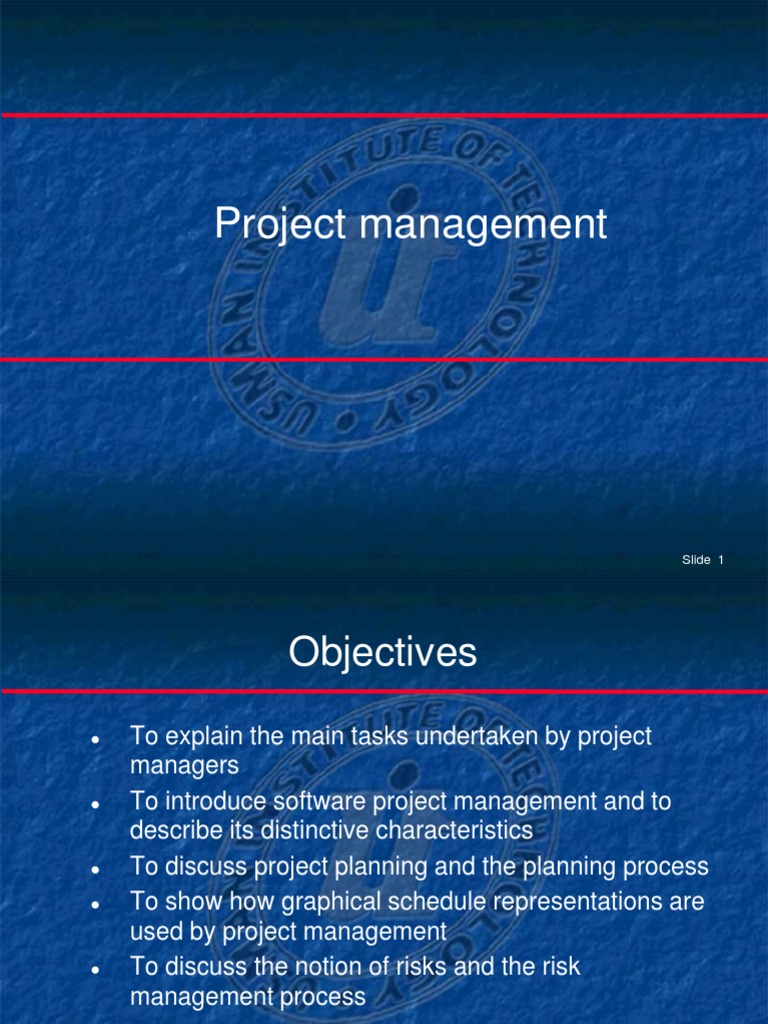 Project Management: Slide 1 | Download Free PDF | Project Management | Software Development Process